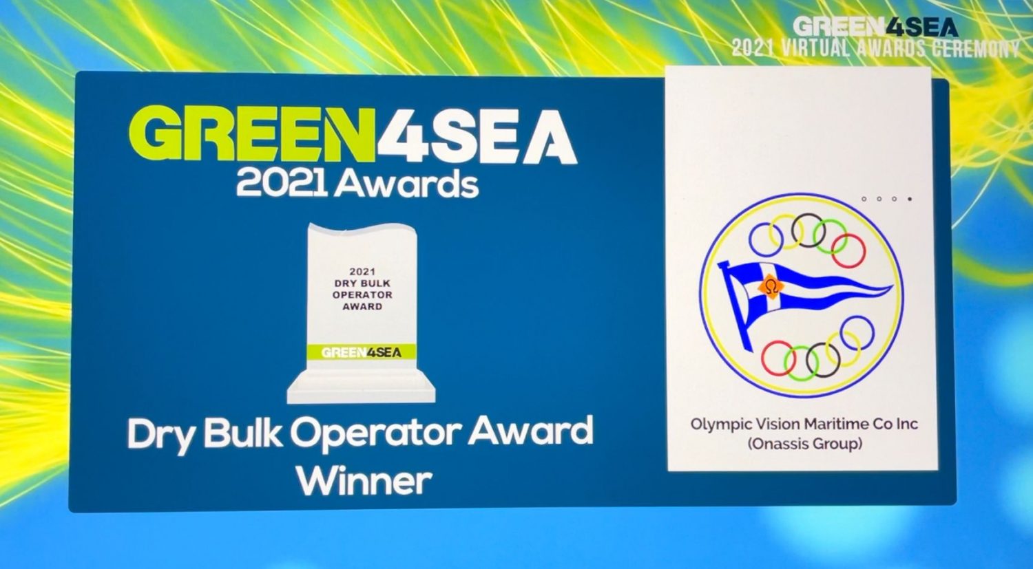 2021 Green4Sea Dry Bulk Operator Award - Intercargo