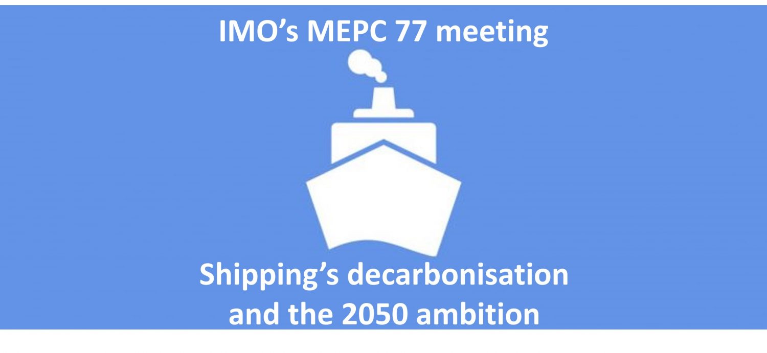 Statement on IMO's MEPC 77 meeting - Intercargo