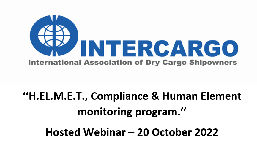 INTERCARGO webinar: ‘‘H.EL.M.E.T., Compliance & Human Element ...