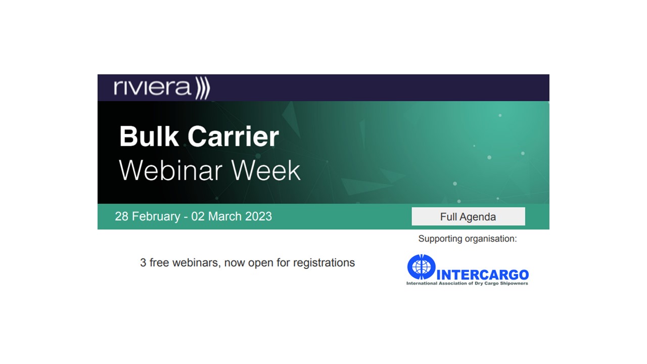 Riviera Bulk Carrier Webinar Week | 28 February-2 March 2023 - Intercargo