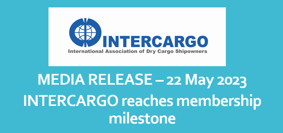 Media Release: "INTERCARGO reaches membership milestone" - Intercargo