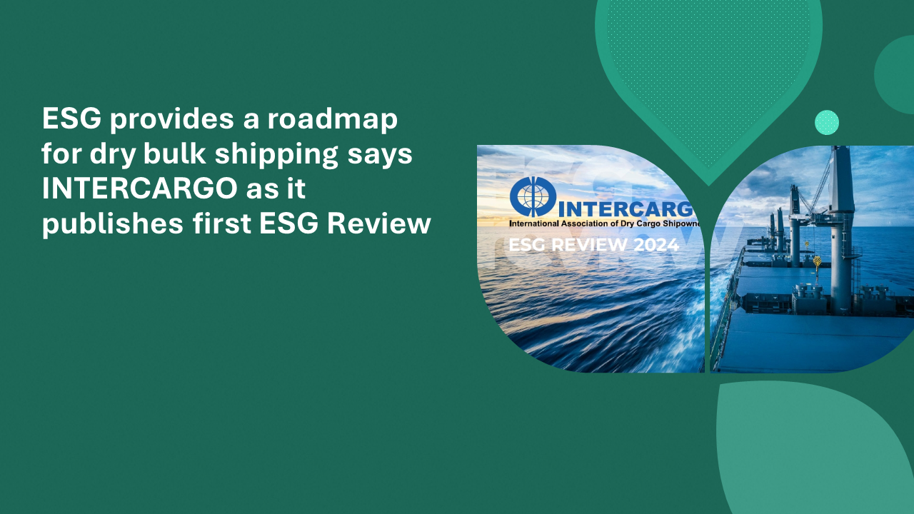 Media Release: ESG provides a roadmap for dry bulk shipping says ...