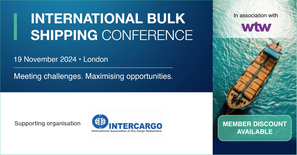 International Bulk Shipping Conference 2024 - Intercargo