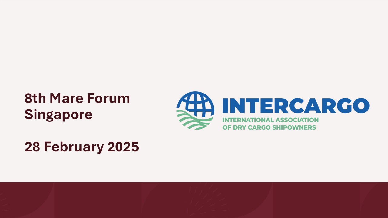 8th Mare Forum Singapore - 28 Feb. 2025 - Intercargo