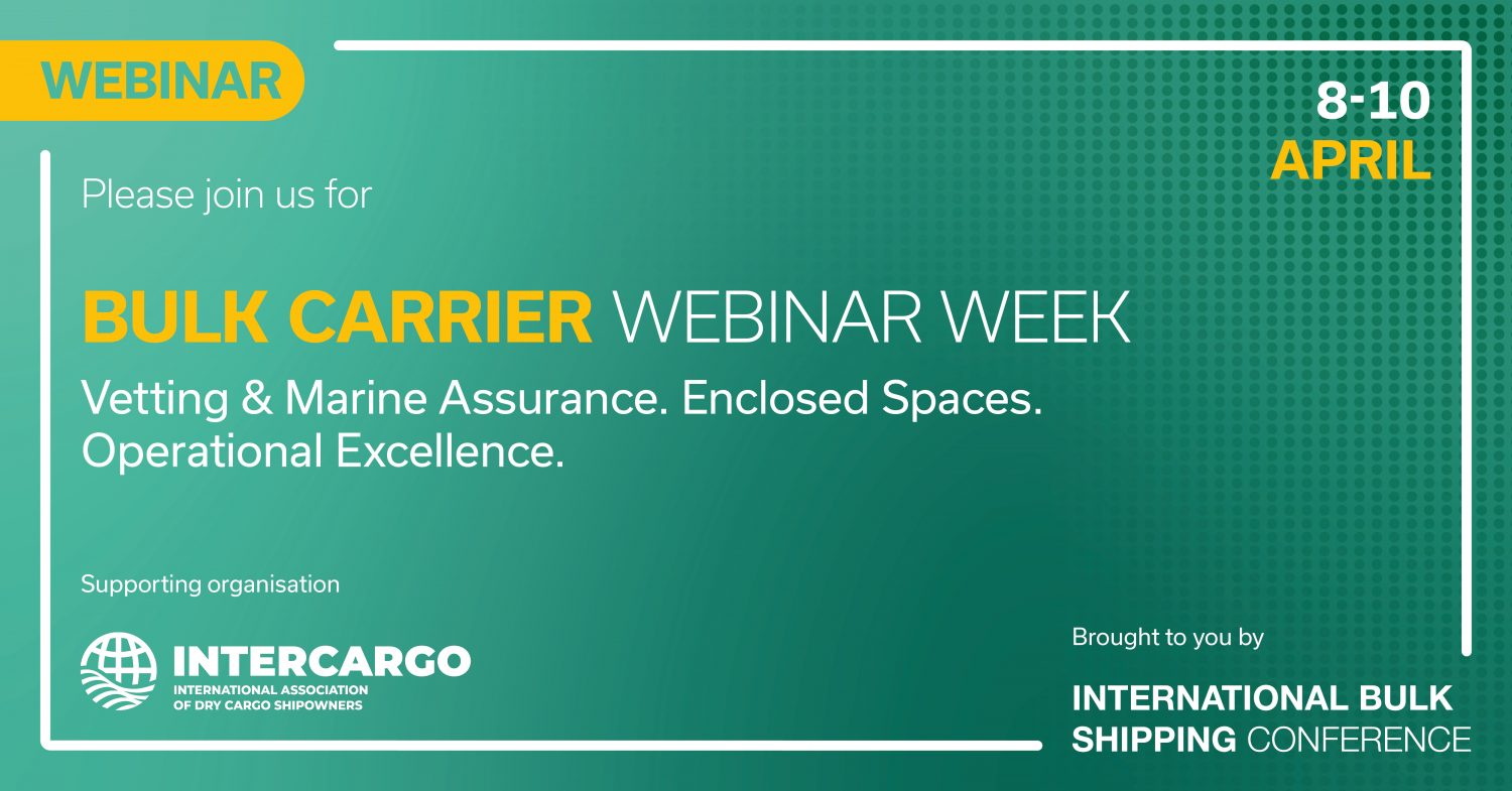 Bulk Carrier Webinar Week | 8-10 April 2025 - Intercargo